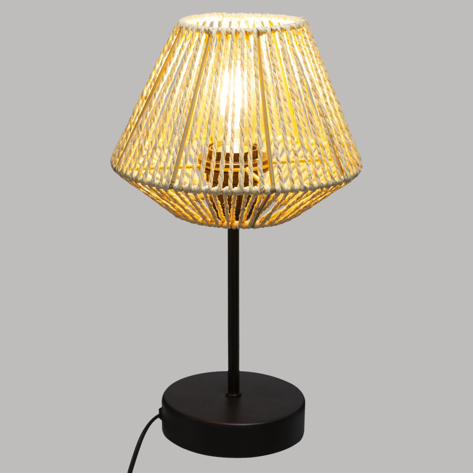 ΕΠΙΤΡΑΠΕΖΙΟ ΦΩΤΙΣΤΙΚΟ ΜΕ ΣΧΟΙΝΙ ΚΑΙ ΜΑΥΡΟ ΣΚΕΛΕΤΟ 19 Χ 34 - Villart